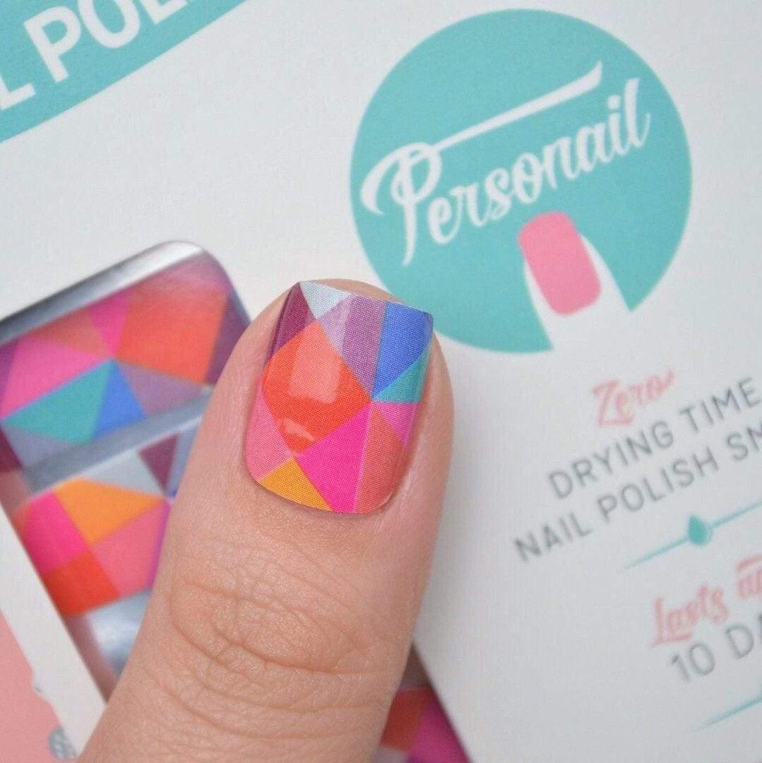 Geometric Prisma Nail Polish Wraps - No drying time, no mess! | Personail